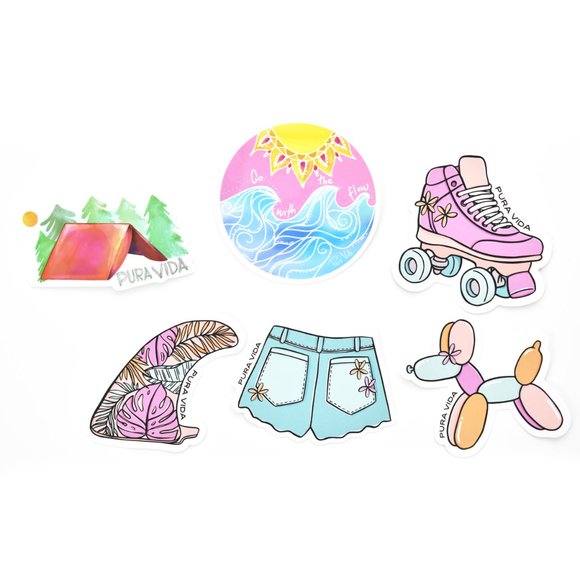 Pura Vida | Accessories | New Pura Vida Summer 220 Exclusive Sticker ...
